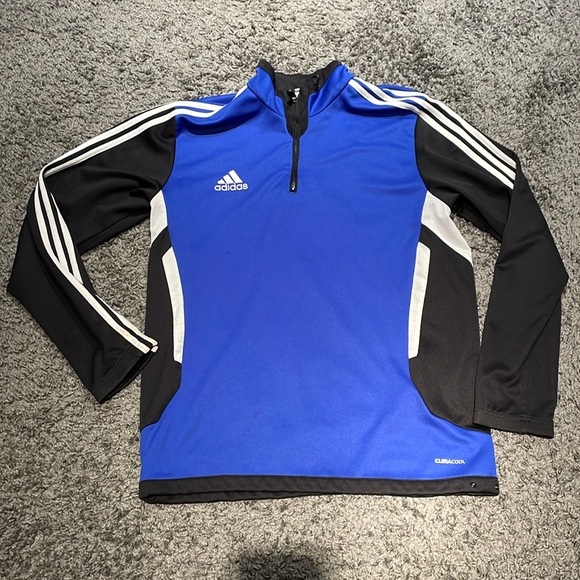 adidas | Shirts | Blue Adidas Pullover | Poshmark